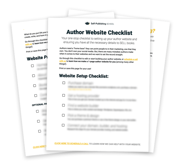 Self-PublishingSchool.com | Get Your Author Website Checklist Today